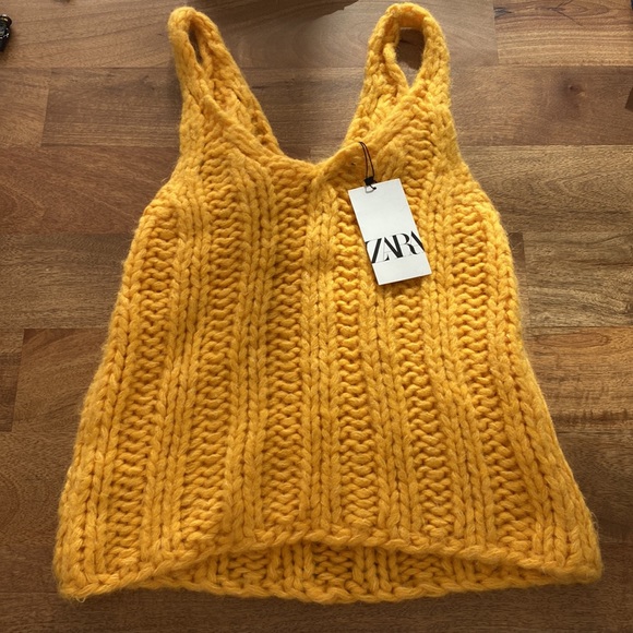 Zara | Tops | Zara Strappy Knit Top | Poshmark
